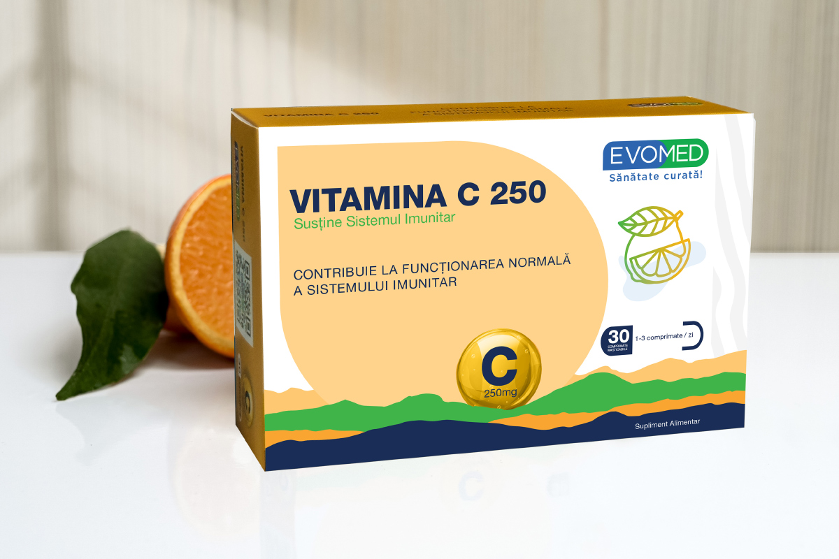 Evomed Vitamina C250 - Suplimentul esențial pentru sănătatea ta ...